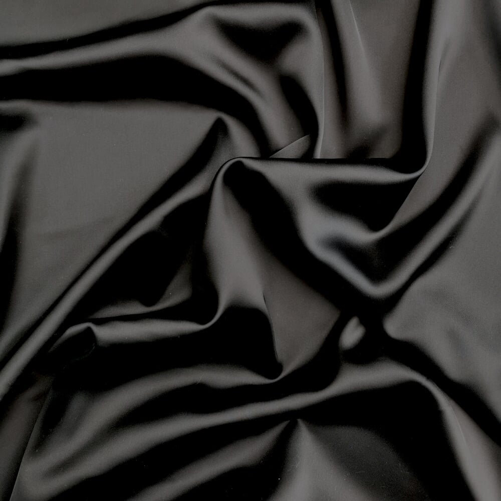 Black Heavy Matt Satin by the Roll|Black Heavy Matt Satin Fabric by the ...